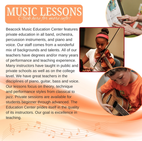 Beacock Music | Instrument Rentals, Instrument Sales, Music Lessons ...